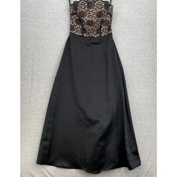 Niki Livas | Dresses | Vintage Niki Livas Gown Womens 8 Black Strapless ...